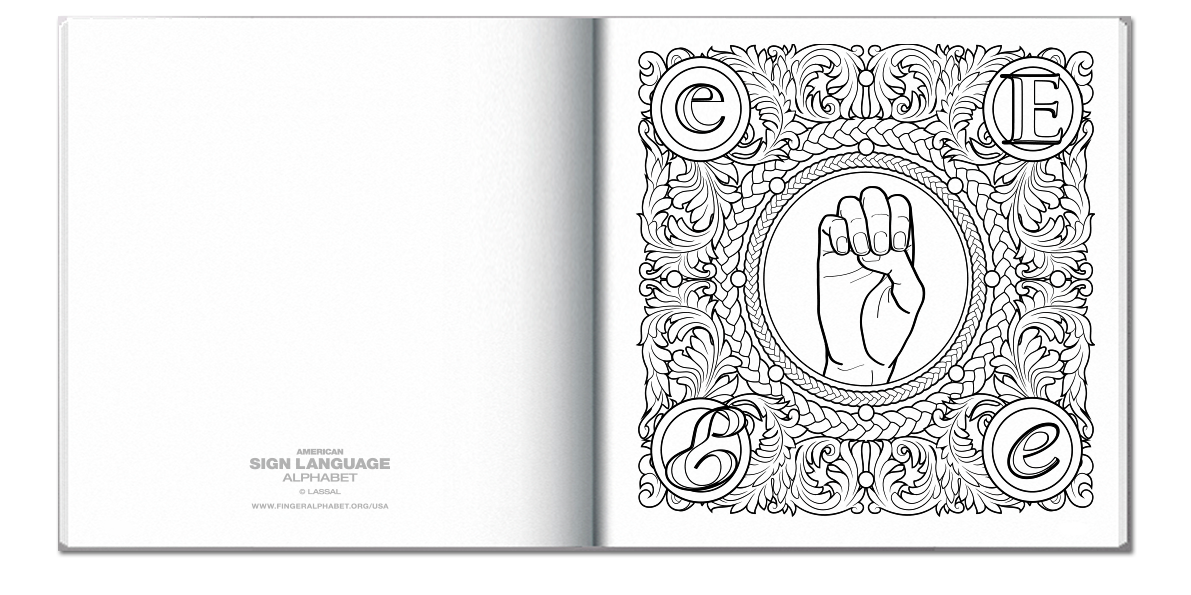 ASL MANUAL ALPHABET COLORING BOOK | LegendaryMedia Publishing